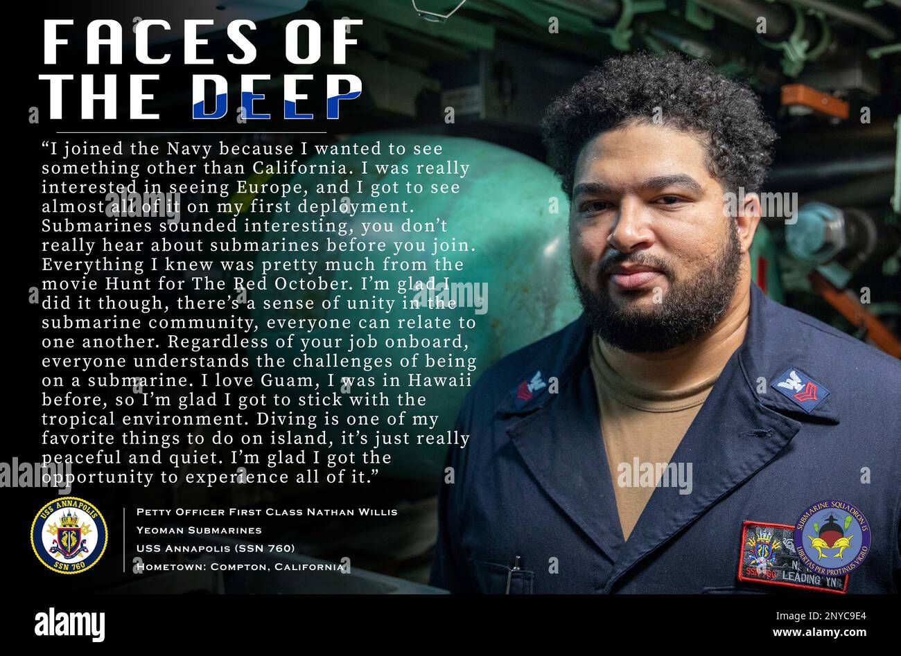 SANTA RITA, Guam (Jan. 28, 2022) Yeoman (Submarine) Petty Officer 1st ...