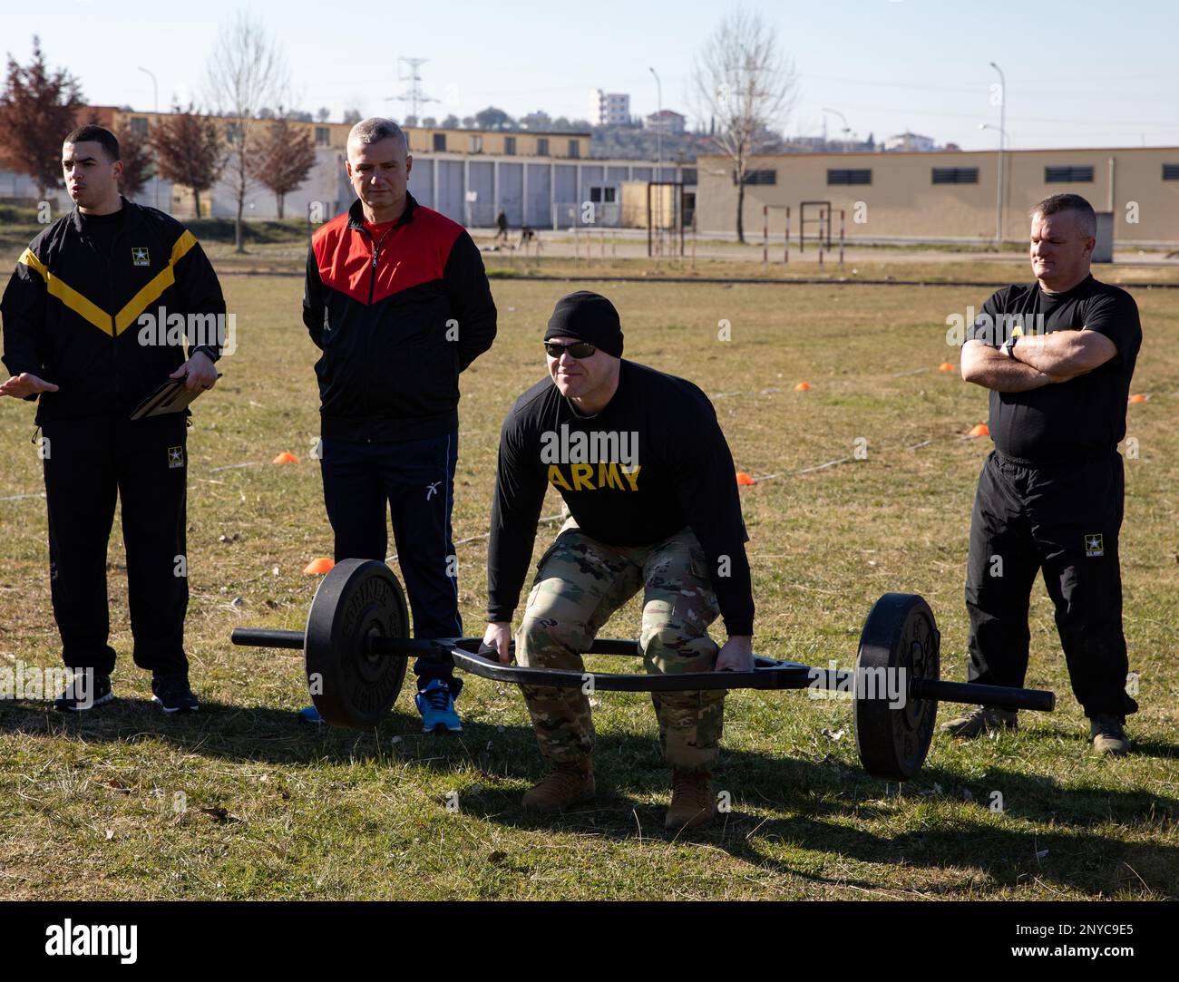 Lt. Col. Stuart Loy, Commander of the 1st Battalion, 254th Regiment ...