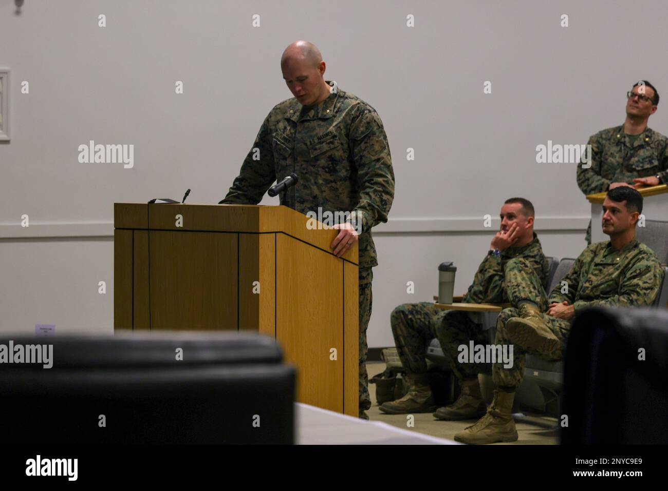 U.S. Marine Corps Maj. Michael Flurry, an exercise planner with II ...
