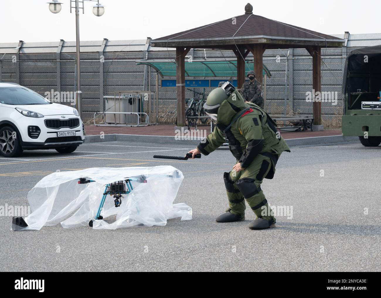 A Republic of Korea (ROK) Air Force 38th Fighter Group explosive ...