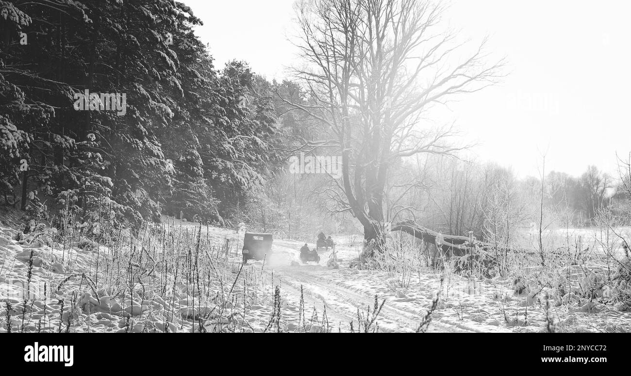 Re-enactors Dressed As World War II German Wehrmacht Infantry Soldiers ...