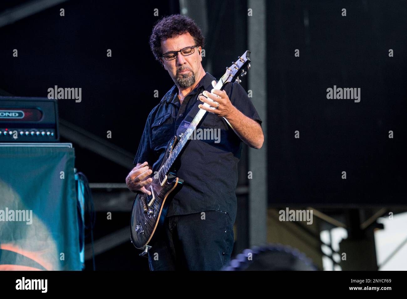 Tony Rombola of Godsmack performs during the Rock On The Range festival ...