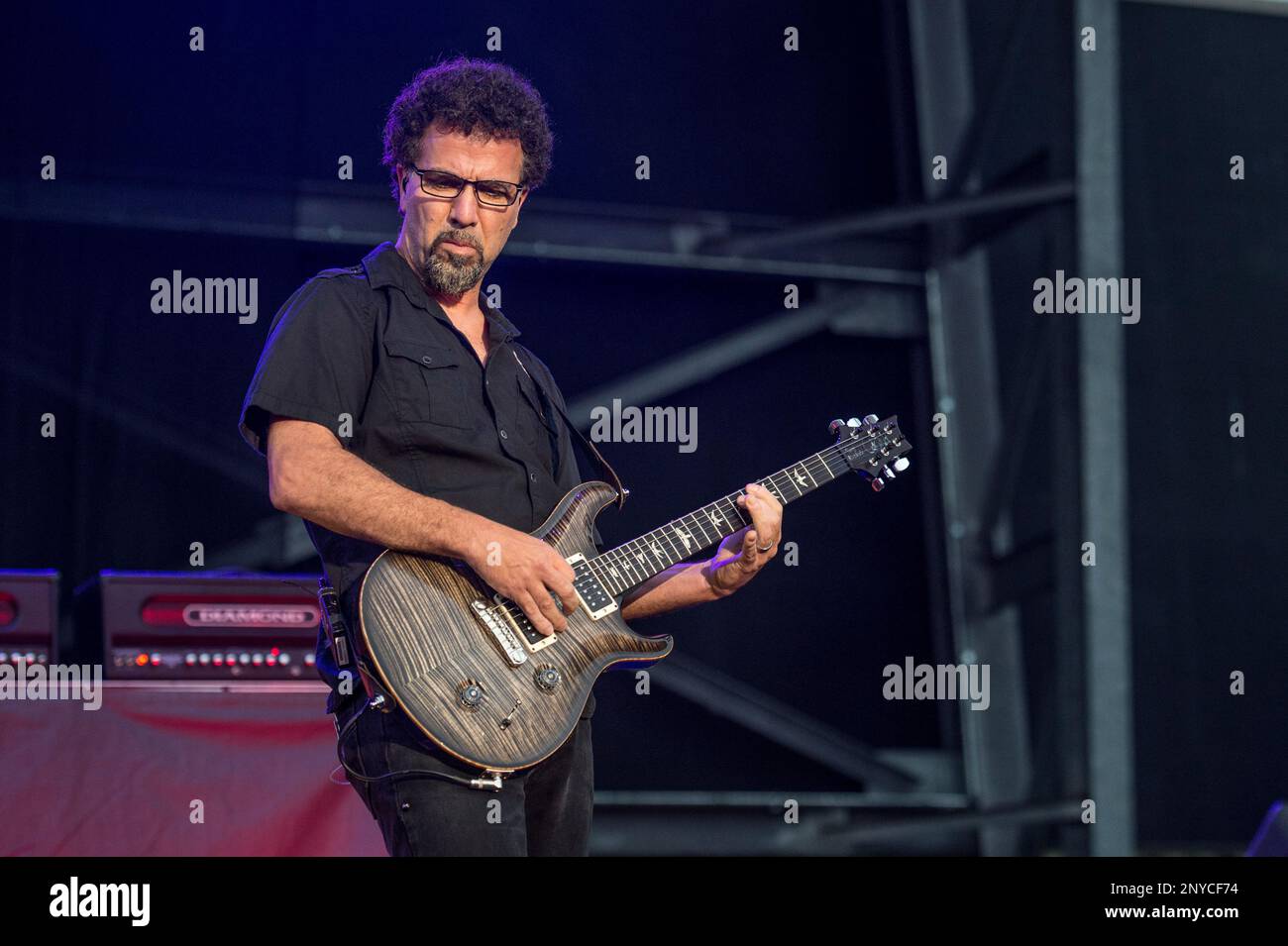 Tony Rombola of Godsmack performs during the Rock On The Range festival ...