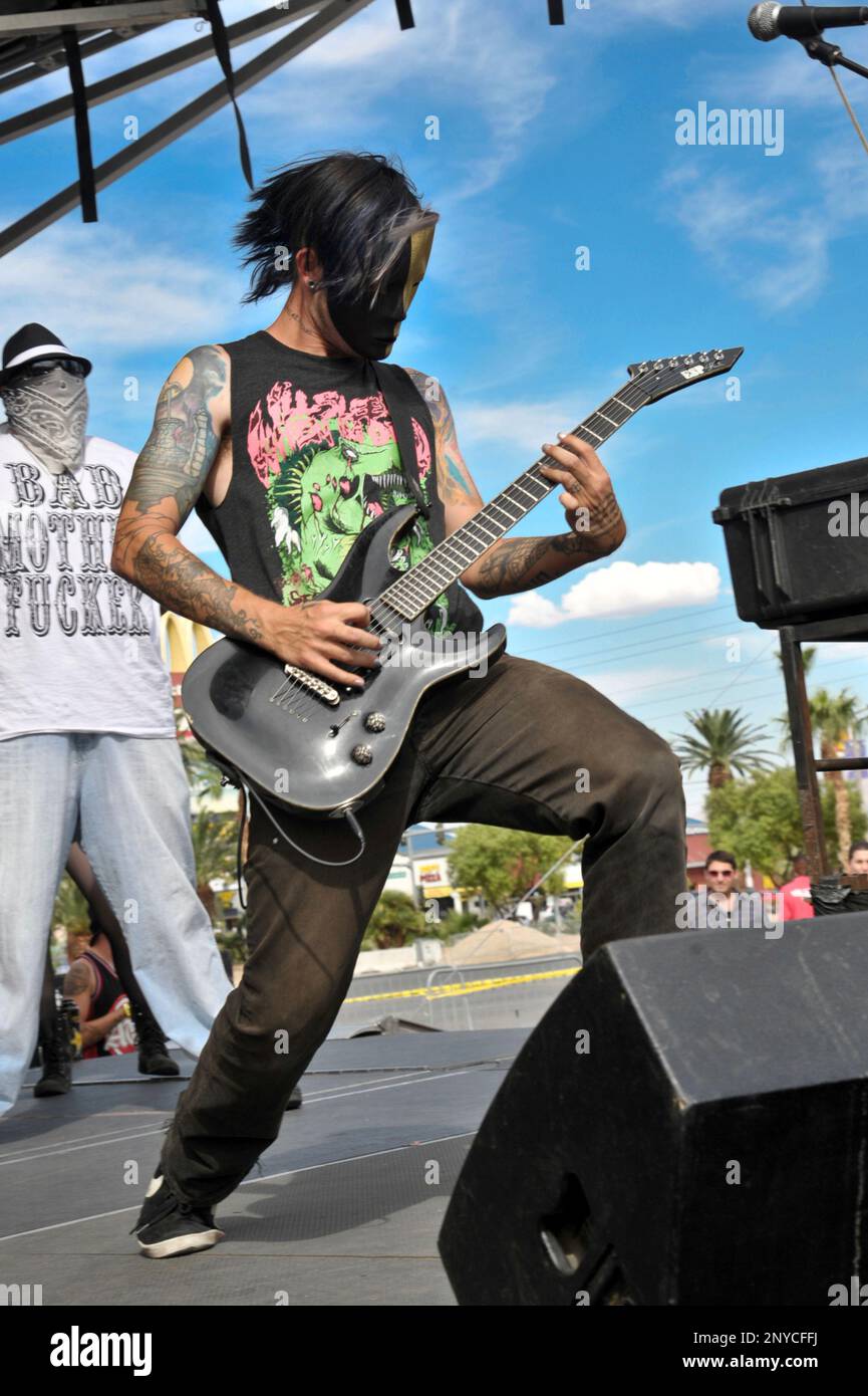 Jimmy Yuma performs with Deuce during the Rock Vegas Music Festival at ...