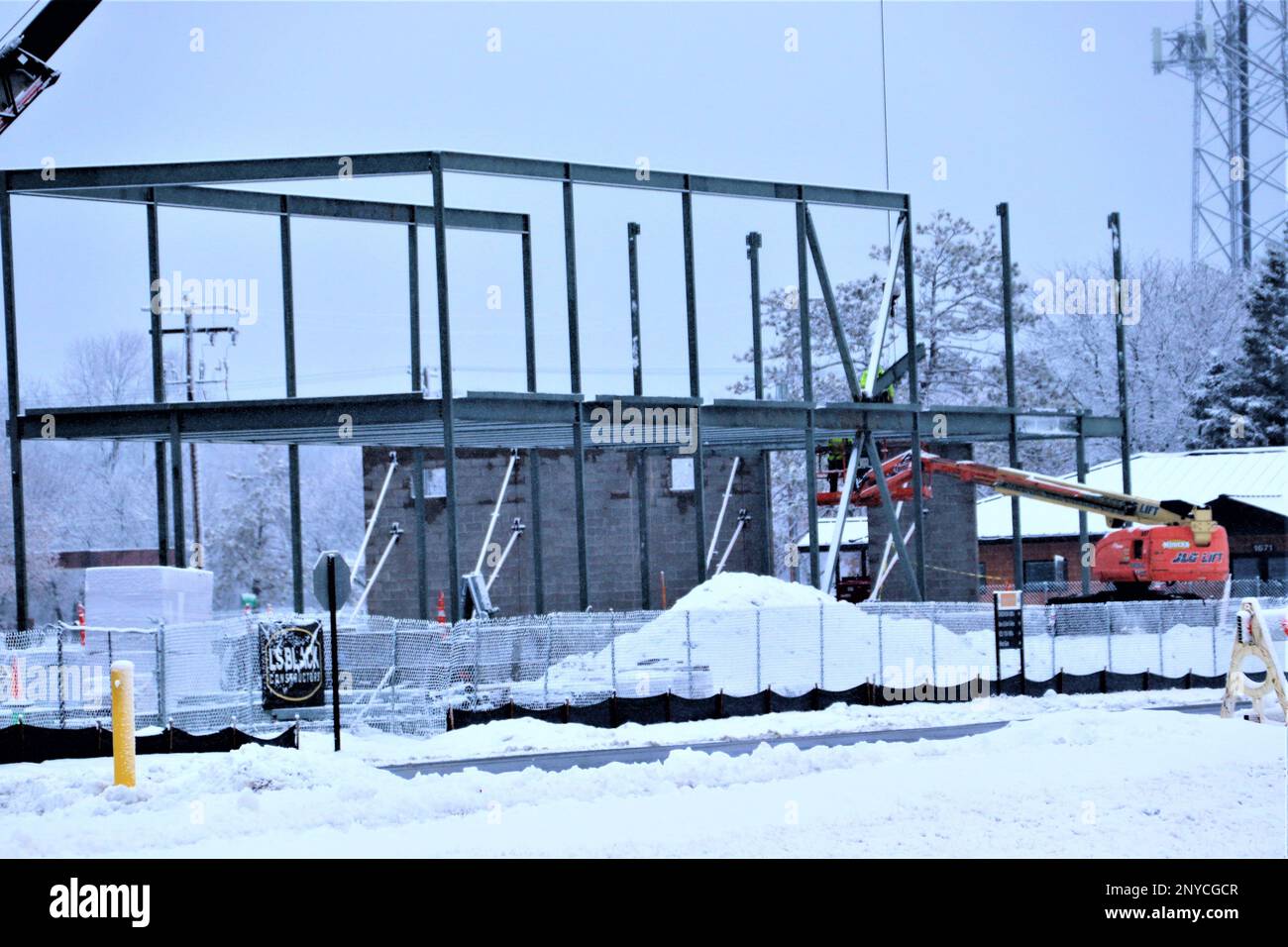 The construction area for a future transient training brigade ...