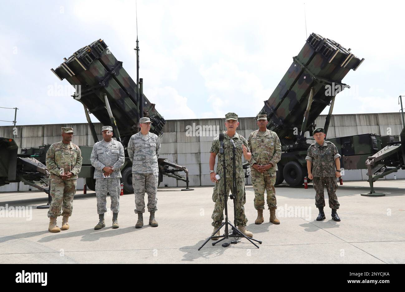 U.S. Pacific Command Commander Adm. Harry Harris Jr., front, answers ...