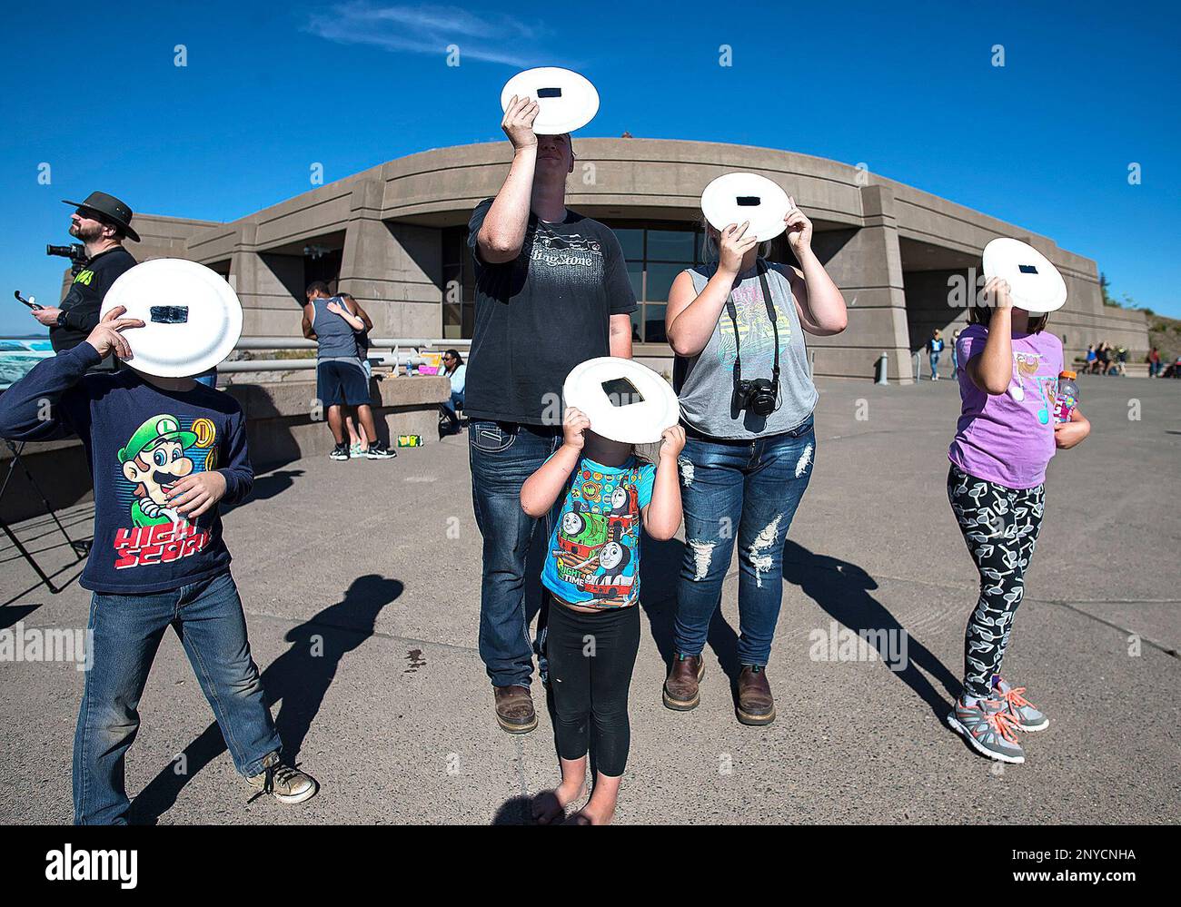 Susan Tibbles, center left, and her family members came from Castle ...
