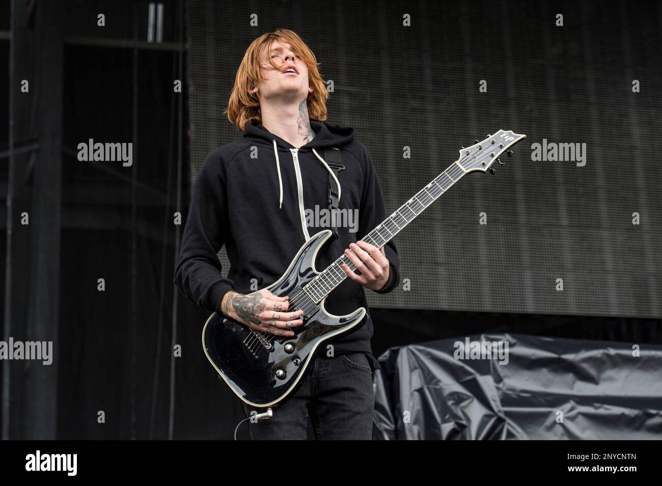 Alan Ashby of Of Mice & Men performs during the Rock On The Range ...