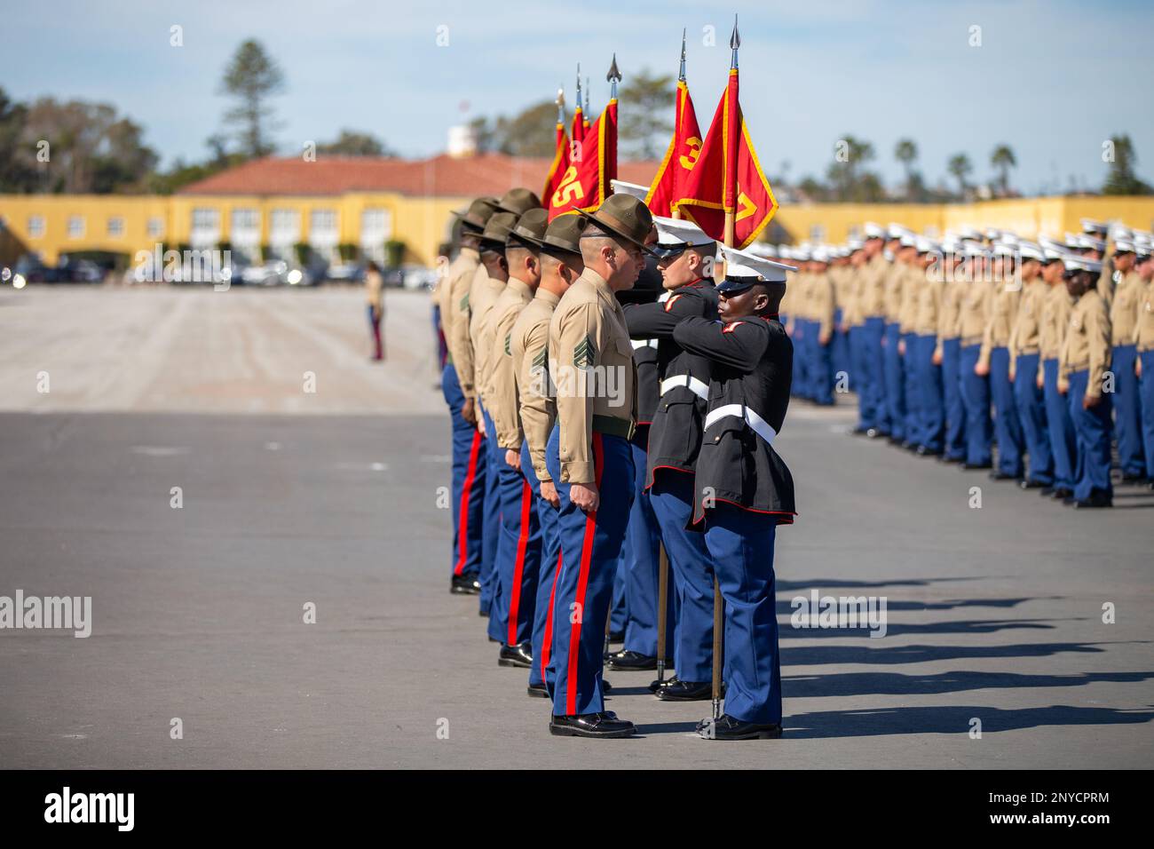 U.S. Marine Corps drill instructors with India Company, 3rd Recruit ...