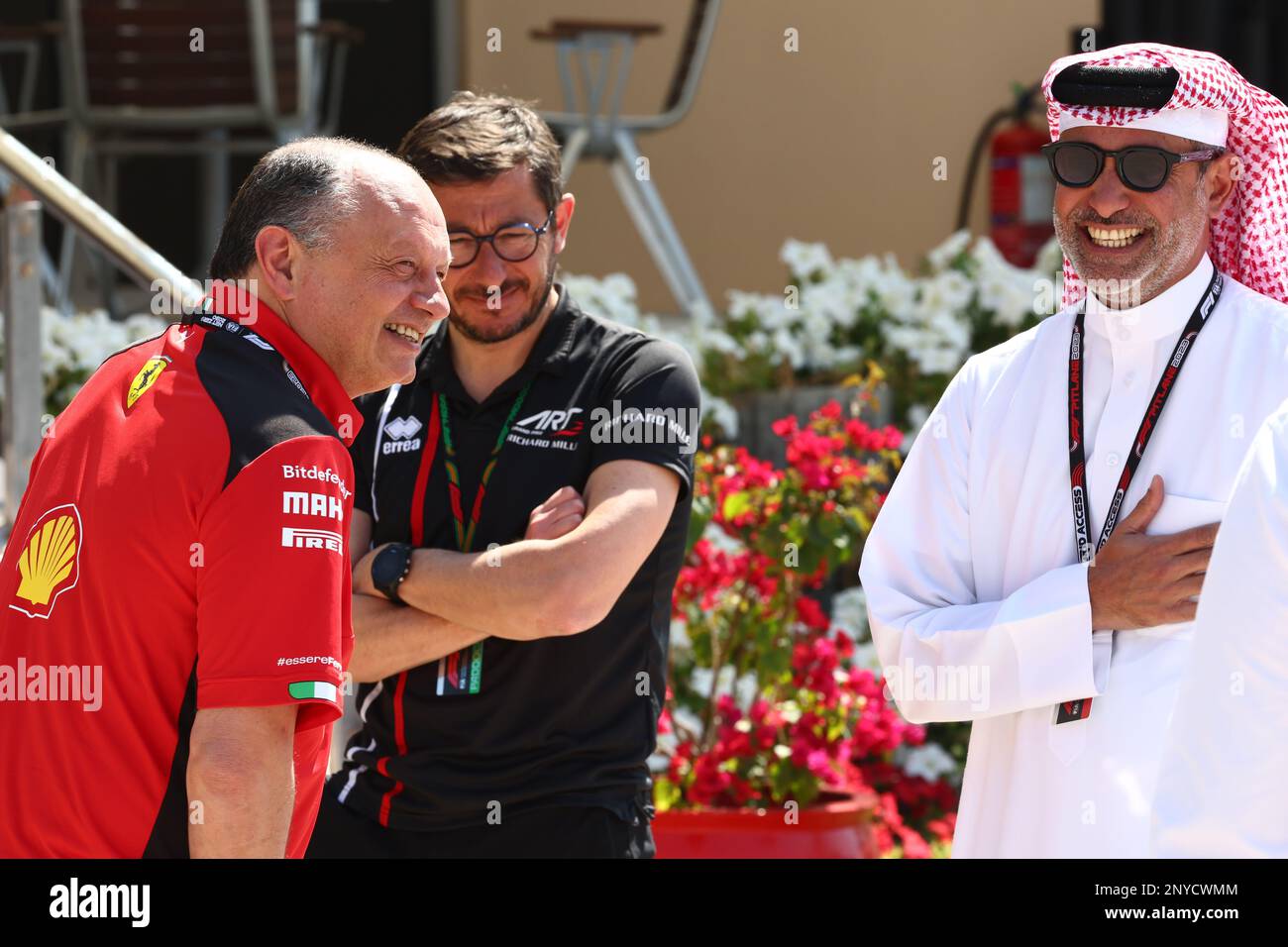 Sakhir, Bahrain. 02nd Mar, 2023. (L to R): Frederic Vasseur (FRA ...