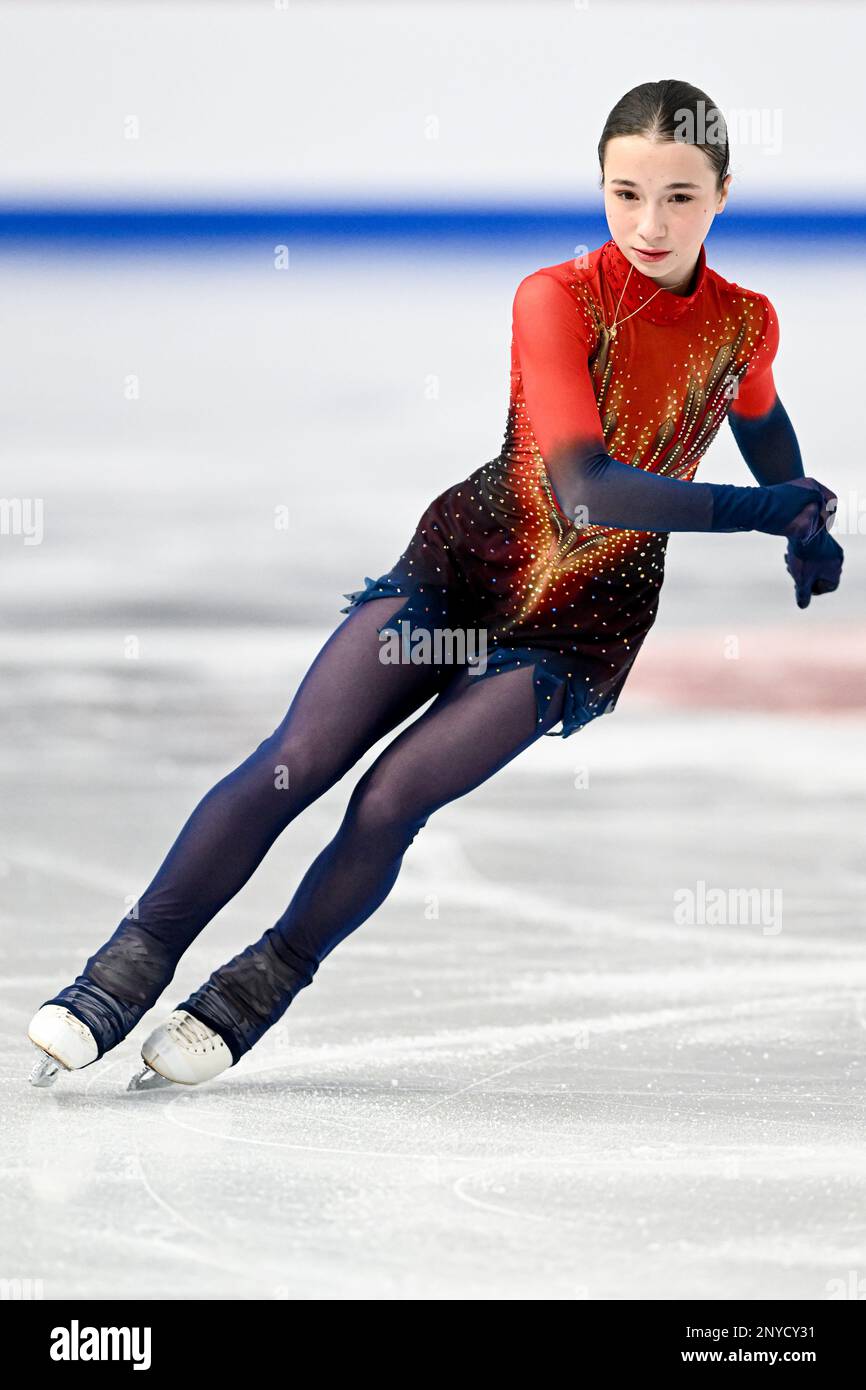 Noelle STREULI (POL), during Junior Women Short Program, at the ISU ...
