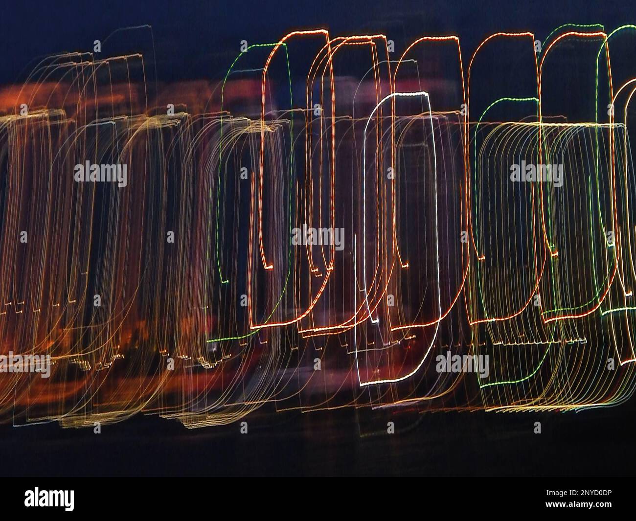 Luminous color pattern. Against the background of the night sky Stock ...