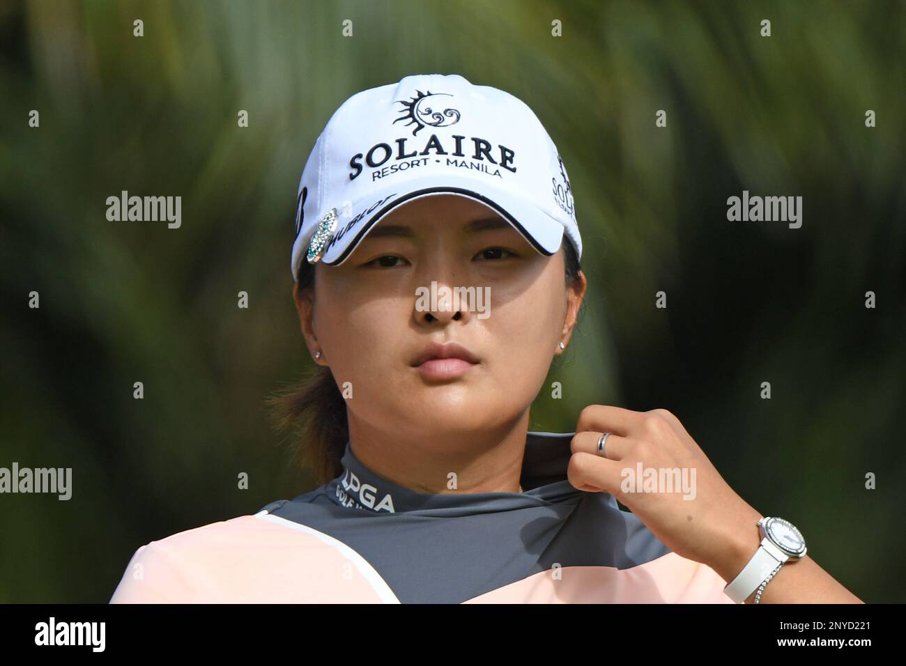 Singapore. 2nd Mar, 2023. Ko Jin Young of South Korea reacts on the ...