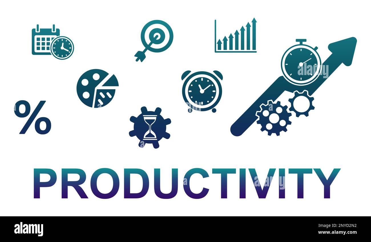 Illustration of a productivity concept Stock Photo - Alamy