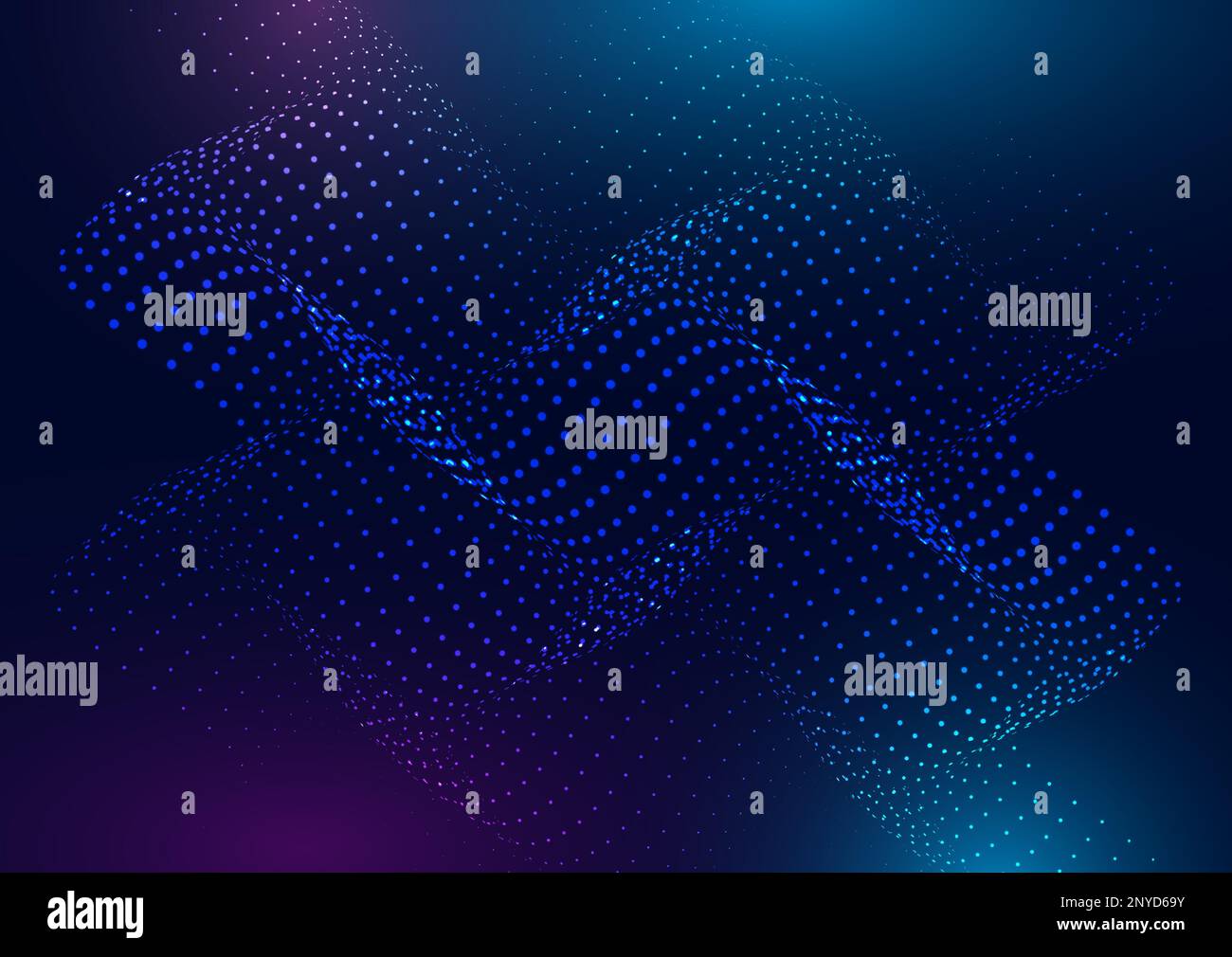 Abstract background with a flowing particles design Stock Vector Image ...