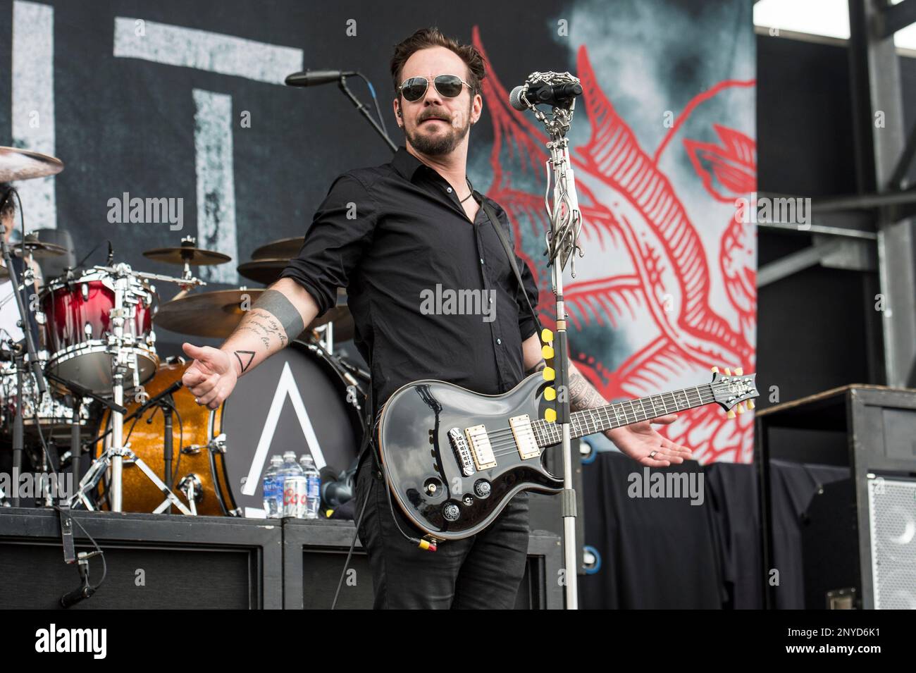 Adam Gontier of Saint Asonia performs during the Rock On The Range ...