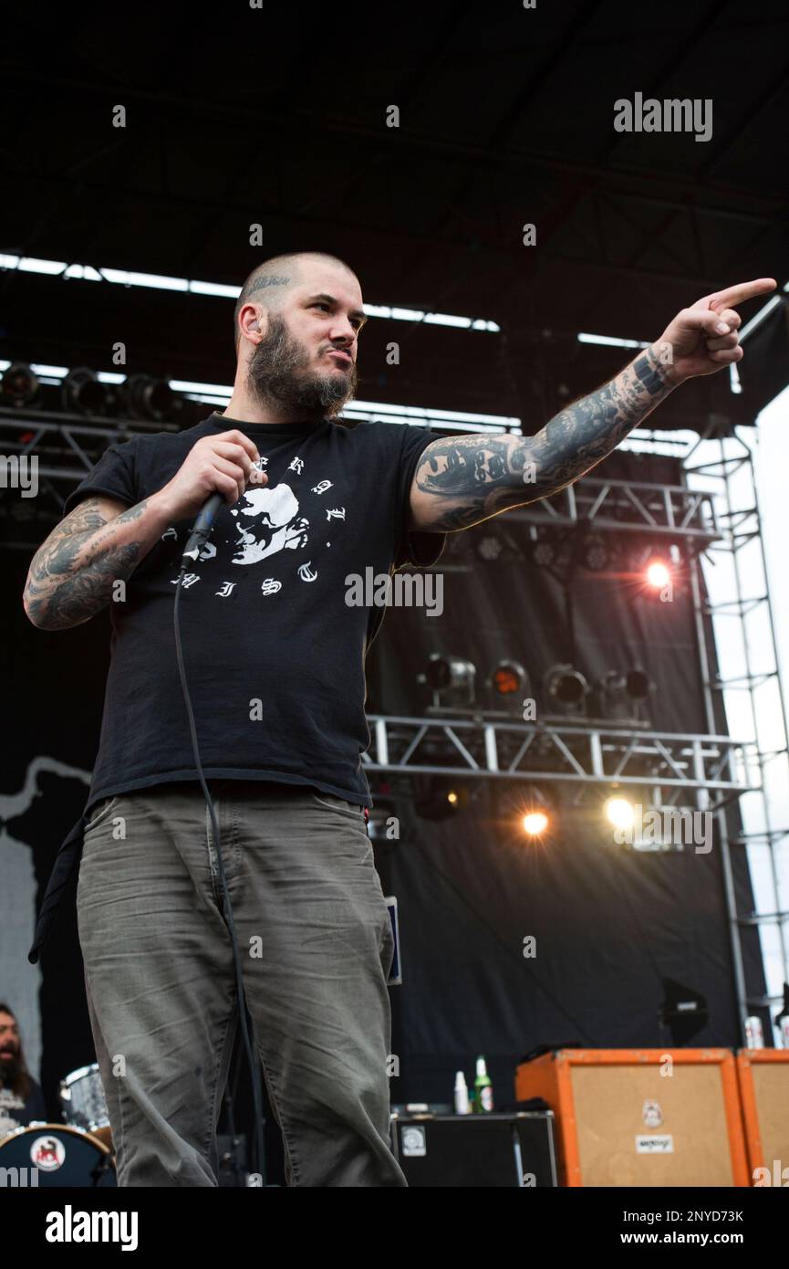 Phil Anselmo of Down performs during the Rock on the Range festival at ...