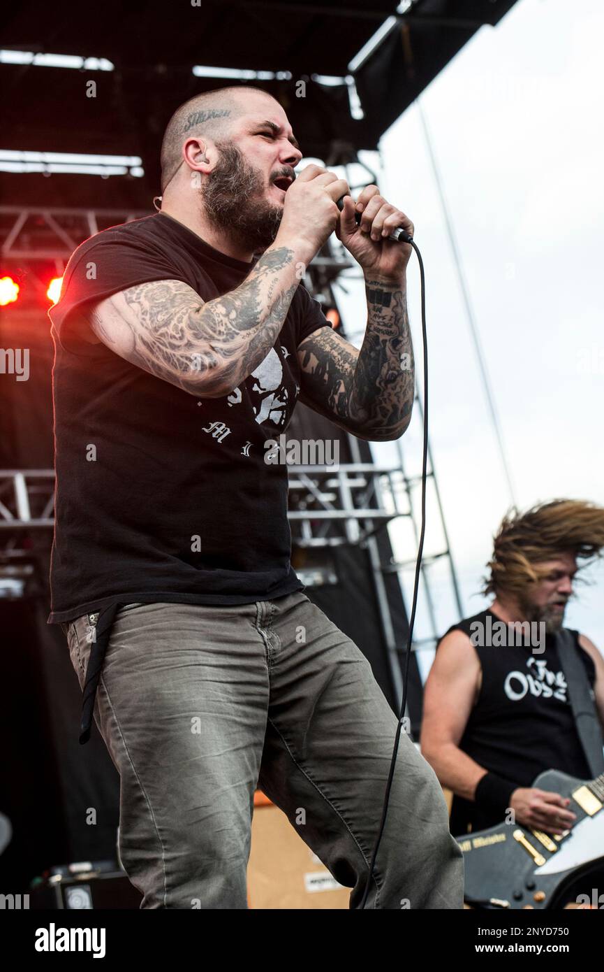 Phil Anselmo of Down performs during the Rock on the Range festival at ...
