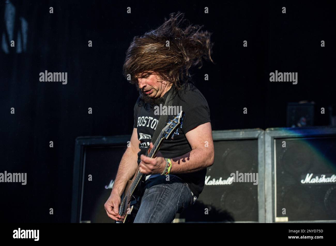 Mike Mushok of Staind performs during the Rock on the Range festival at ...