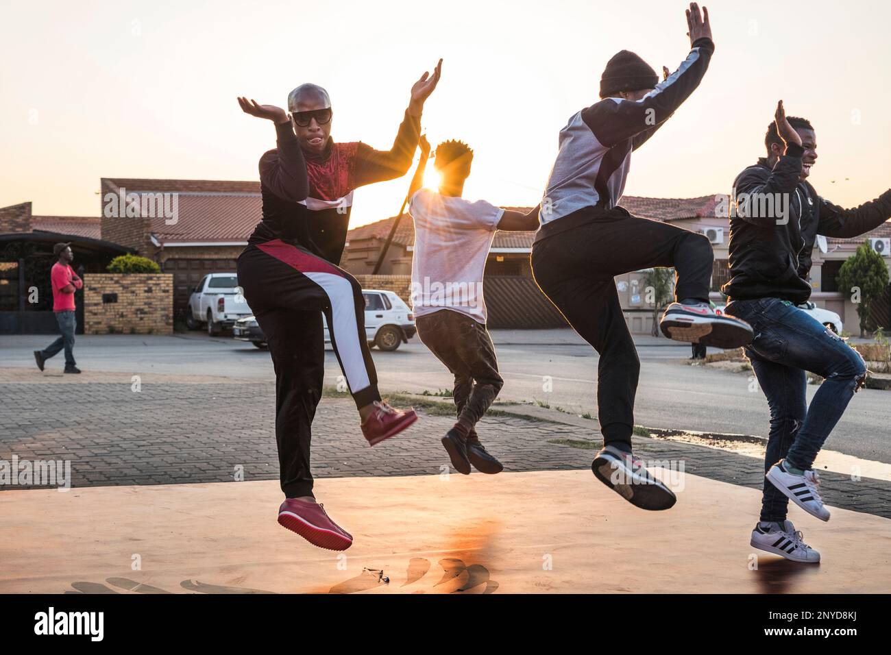 Jarrell Mathebula and friends perform at the Dance for Good project, in ...