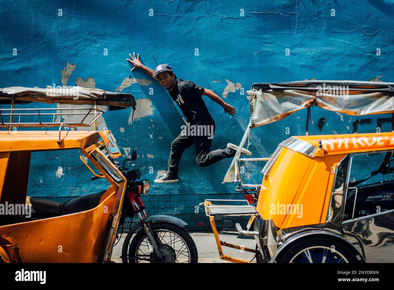 B-Boy Haslah poses for a portrait in Marikina, Philippines on May 20th ...