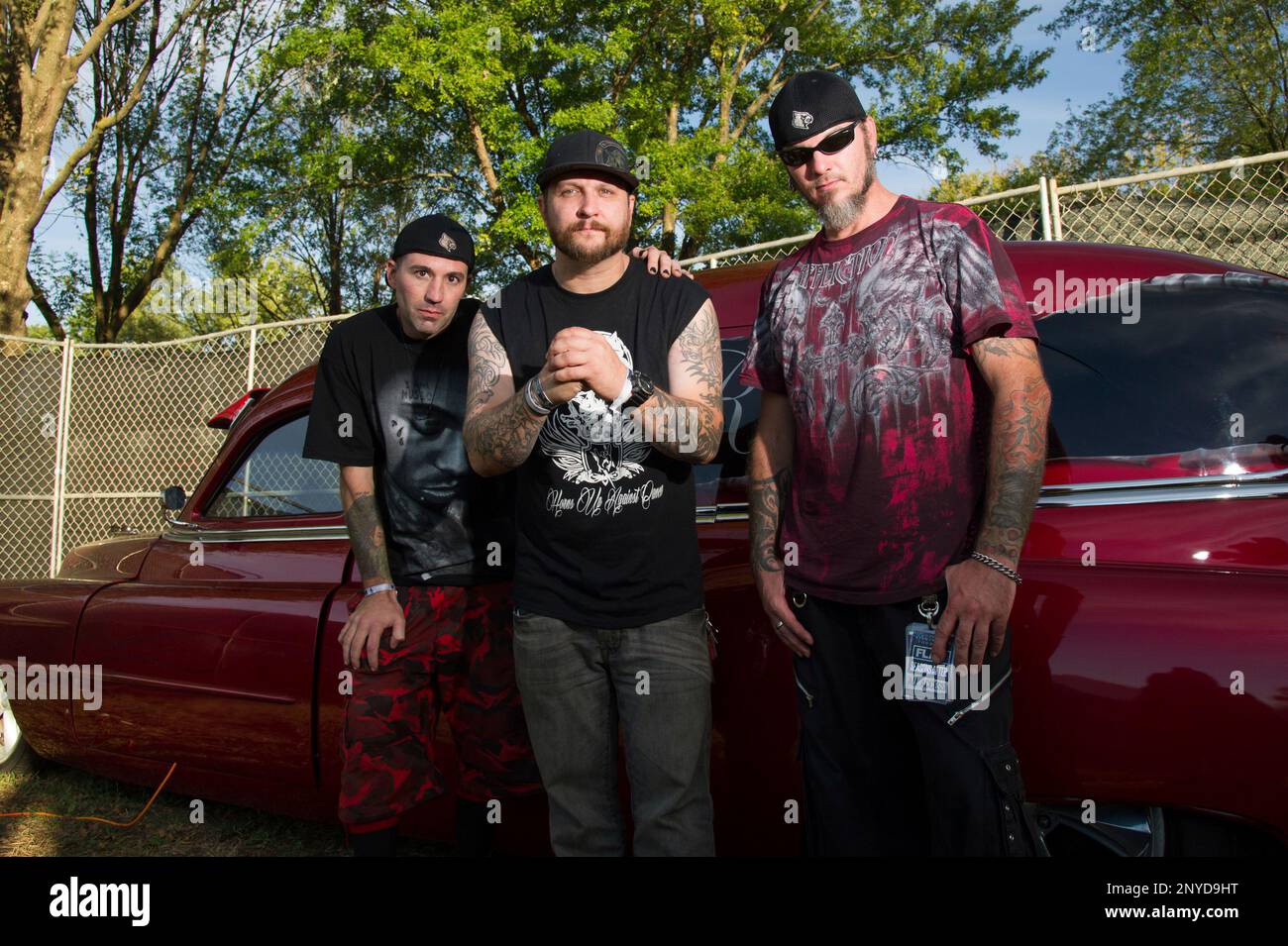 Chris Volz, Jason Daunt, and Ryan Jurhs of Flaw during the Louder Than ...