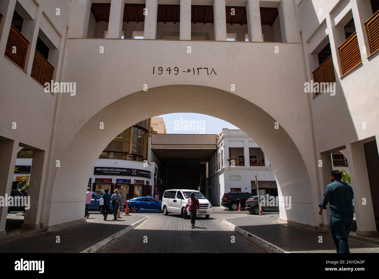 Famous bab al bahrain square landmark in central manama old town ...