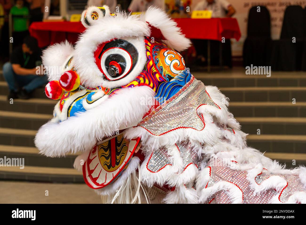 A traditional Southern Chinese Lion Dance Troupe Stock Photo - Alamy