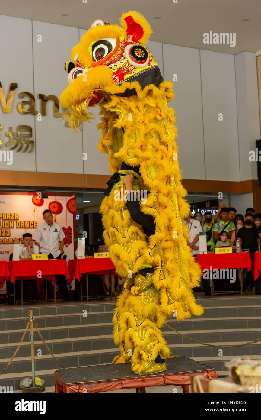 A traditional Southern Chinese Lion Dance Troupe Stock Photo - Alamy