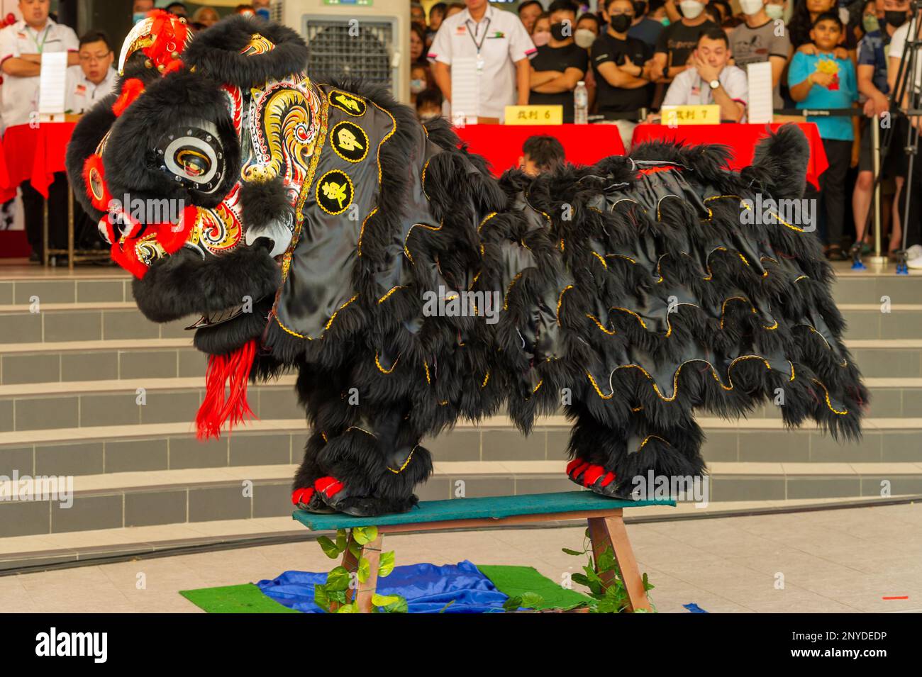 A traditional Southern Chinese Lion Dance Troupe Stock Photo - Alamy