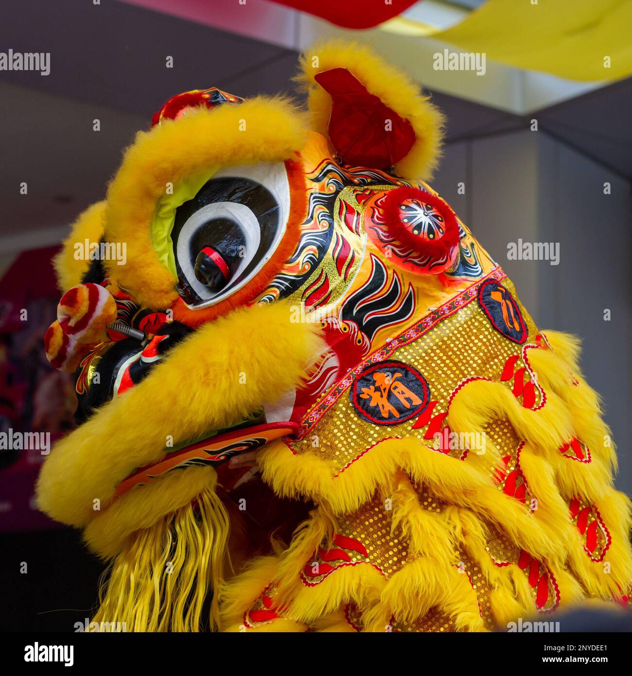 A traditional Southern Chinese Lion Dance Troupe Stock Photo - Alamy