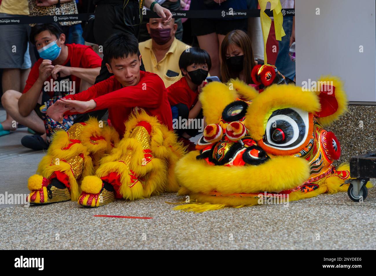 A traditional Southern Chinese Lion Dance Troupe Stock Photo - Alamy