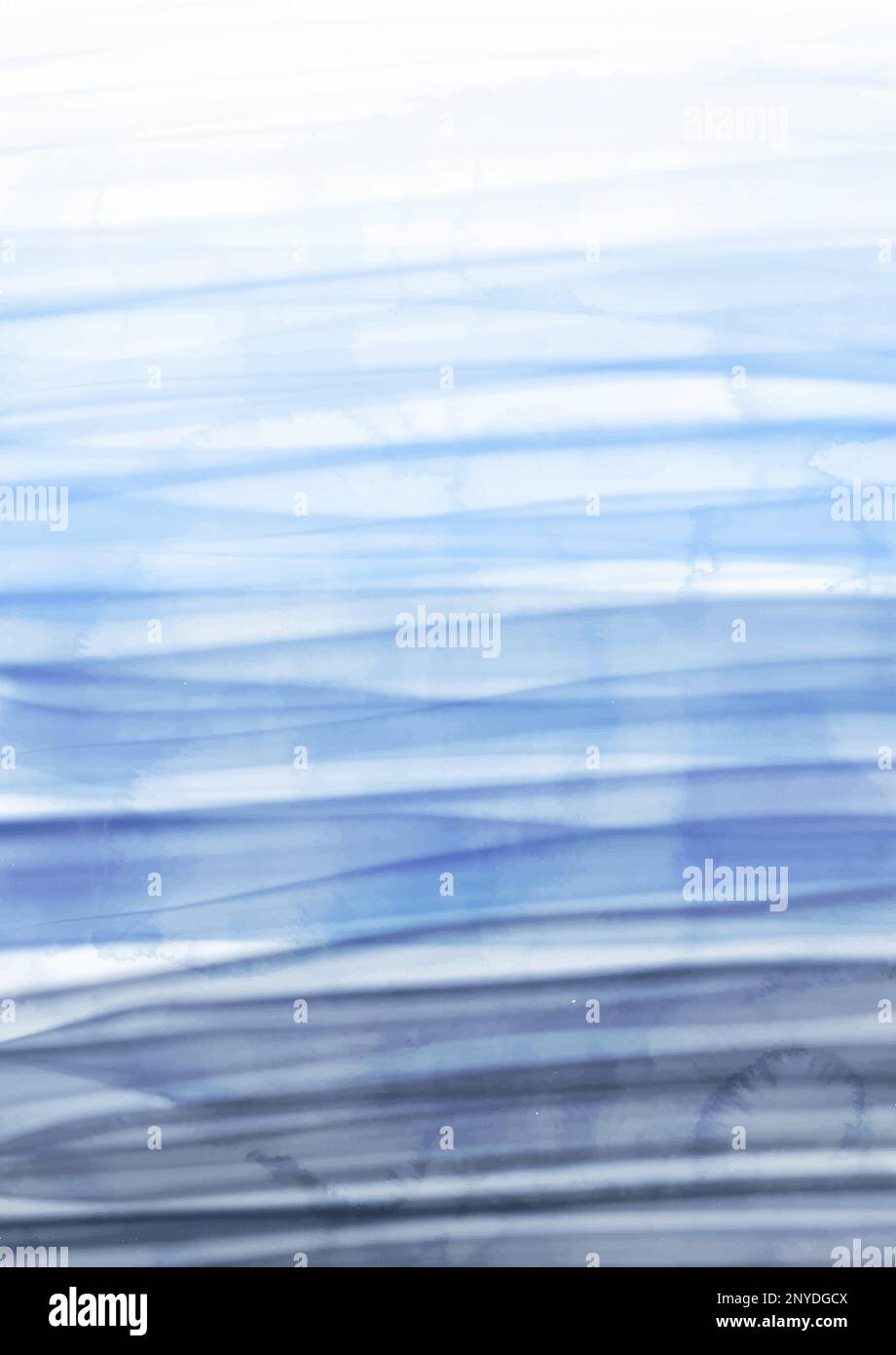 Hand painted blue ocean themed watercolour background Stock Vector ...