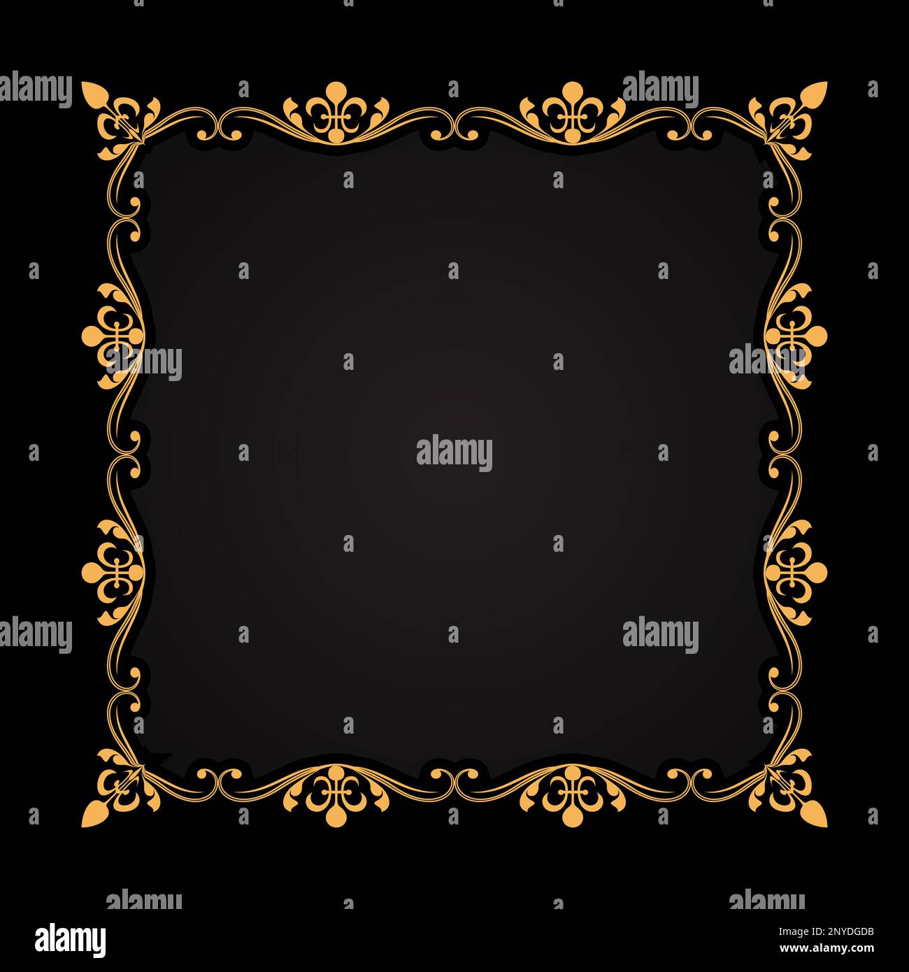 Elegant background with a decorative gold frame design Stock Vector ...