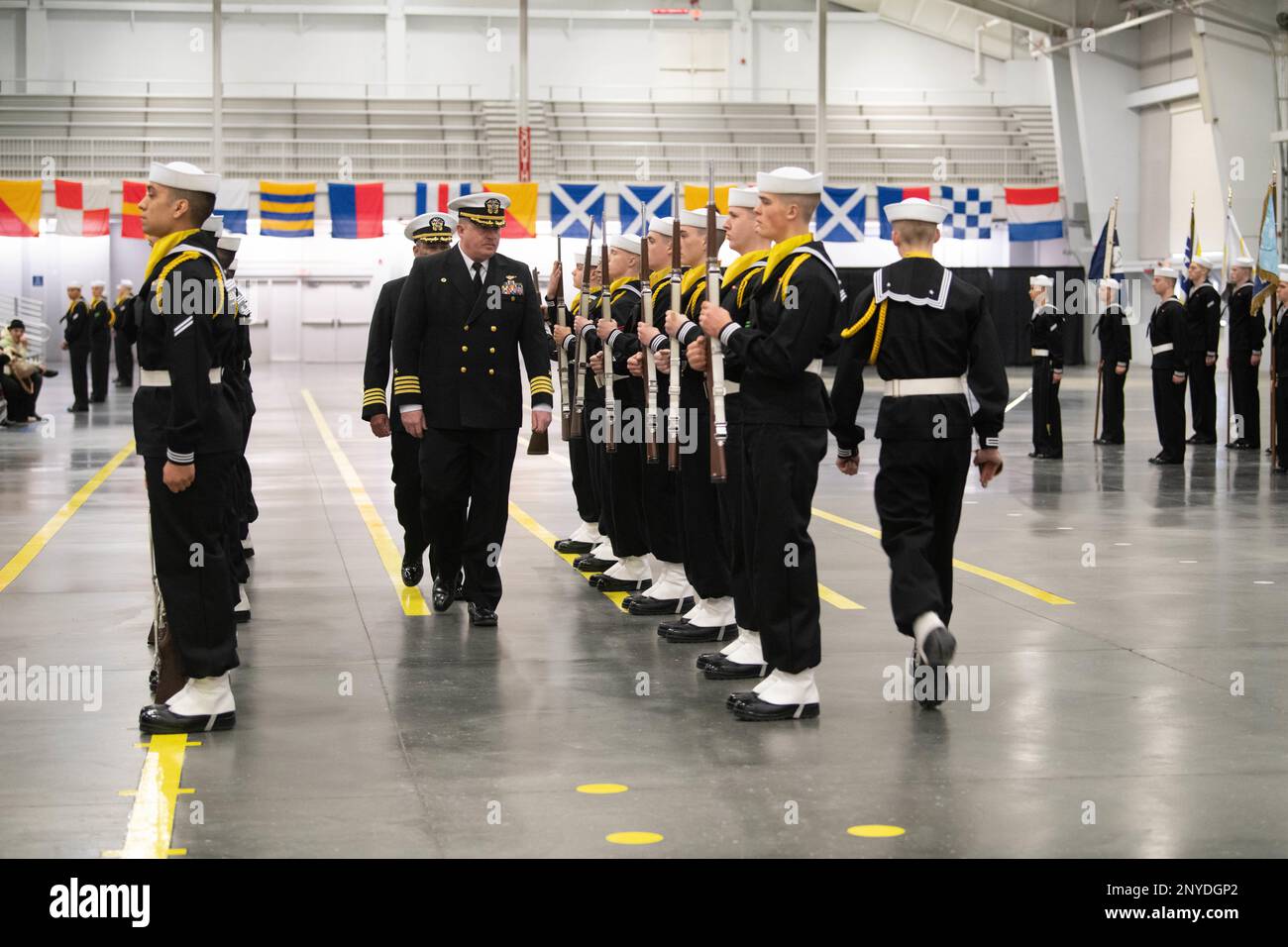 Pass in Review at U.S. Navy Recruit Training Command. More than 40,000 ...