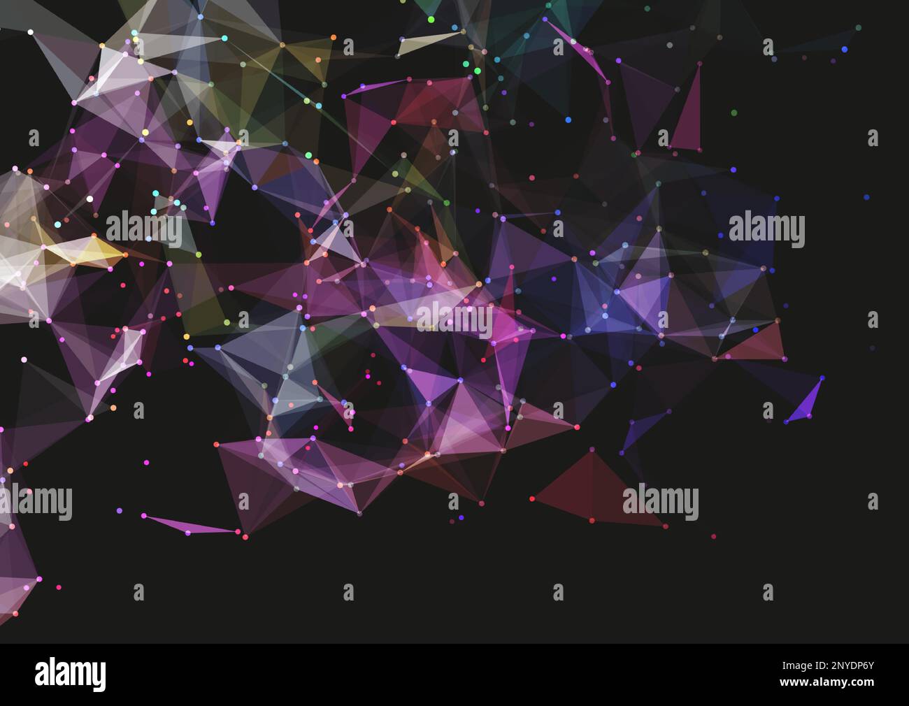 Modern technology background with a low poly plexus design Stock Vector ...