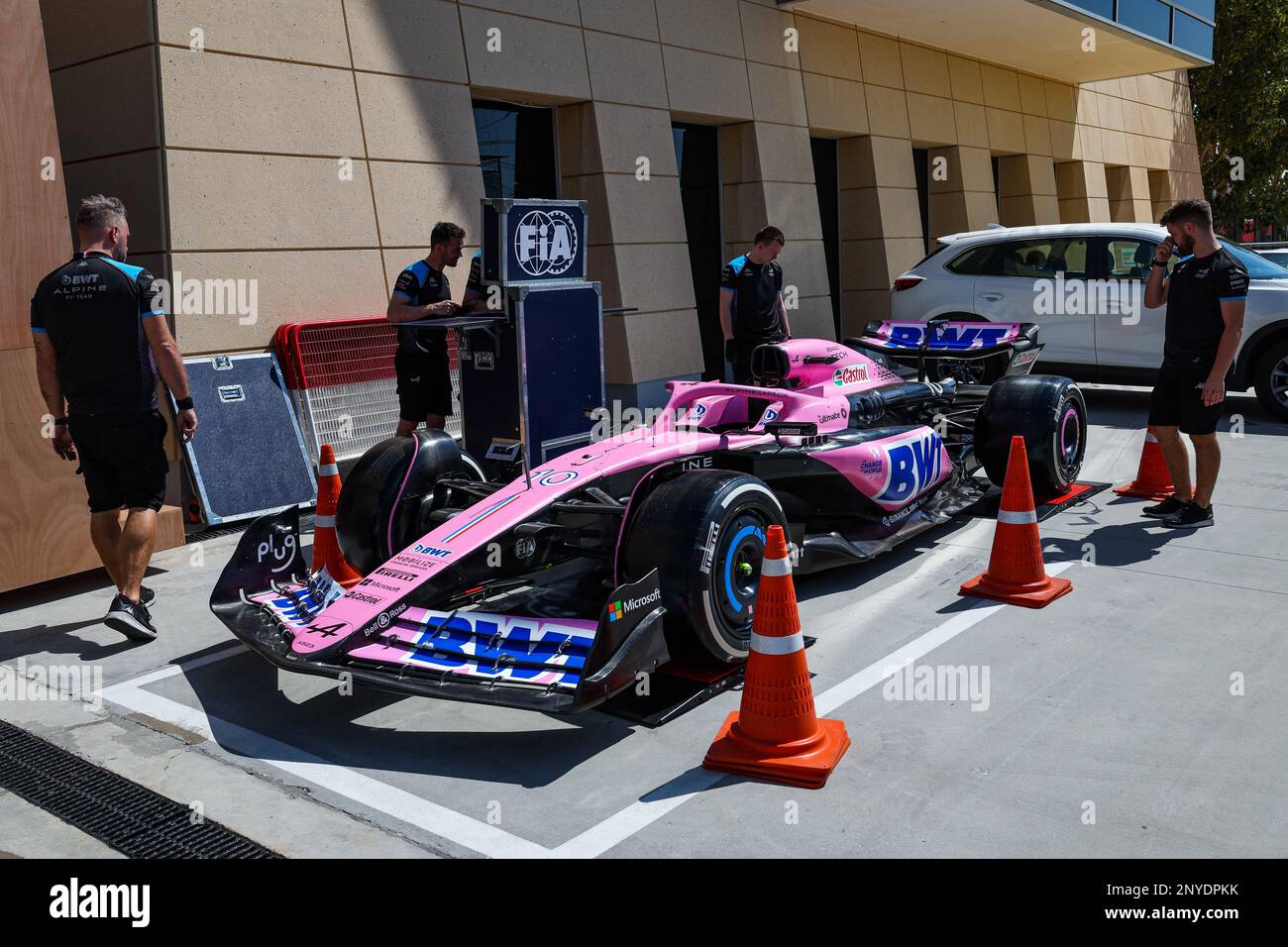Alpine F1 Team A523, in the pitlane during the Formula 1 Gulf Air ...