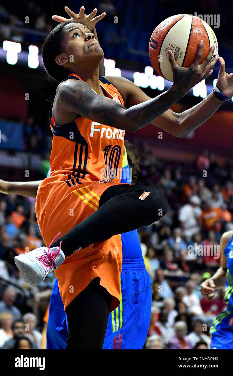 Aug.12, 2017: Connecticut guard, Courtney Williams, goes up to shoot a ...