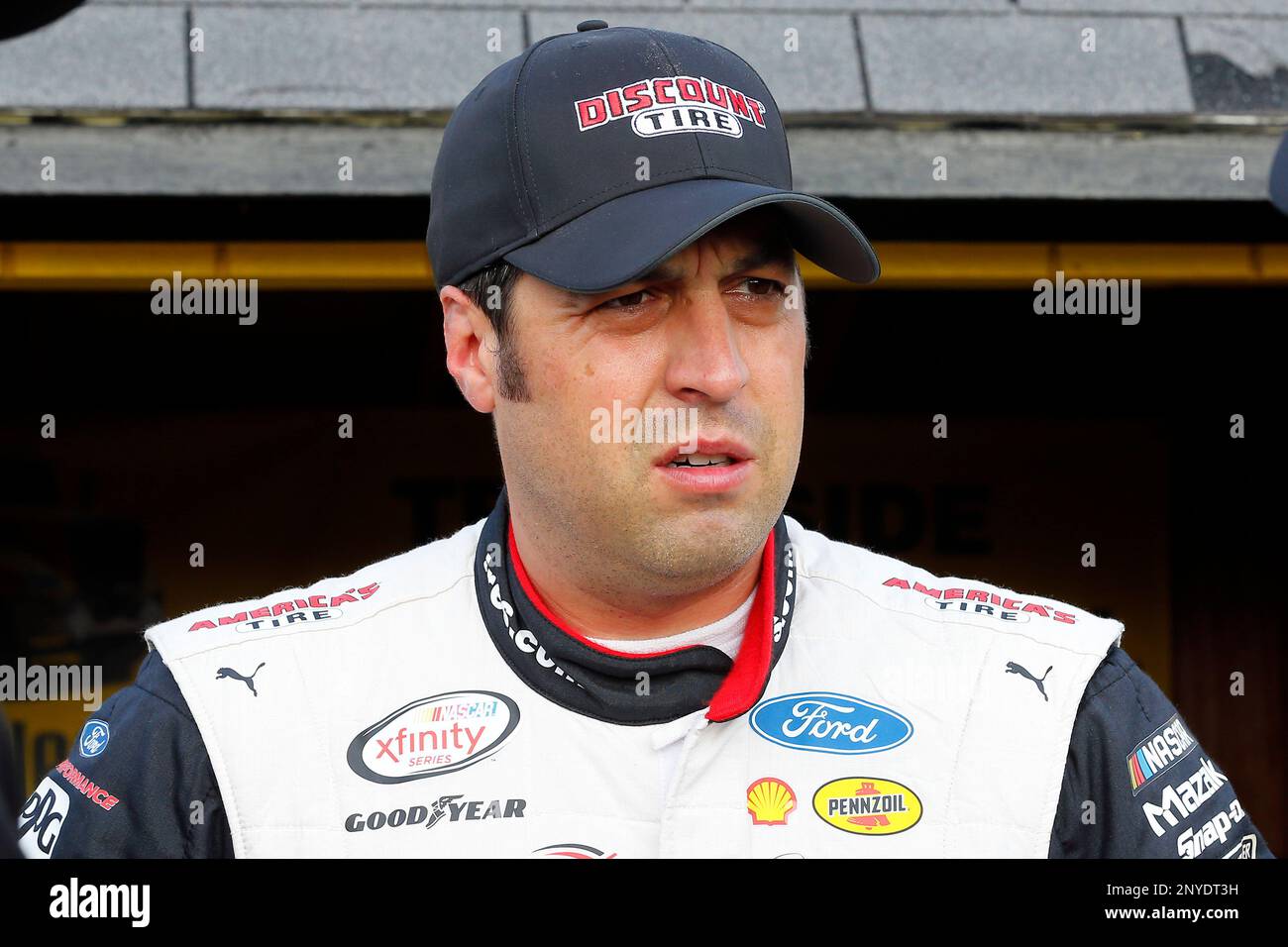 Sam Hornish Jr, Discount Tire Ford Mustang during practice for the ...