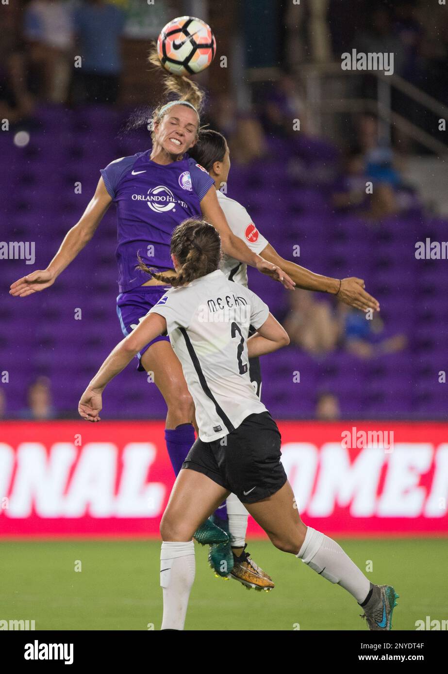 ORLANDO, FL - AUGUST 12: Orlando Pride midfielder Danielle Weatherholt ...