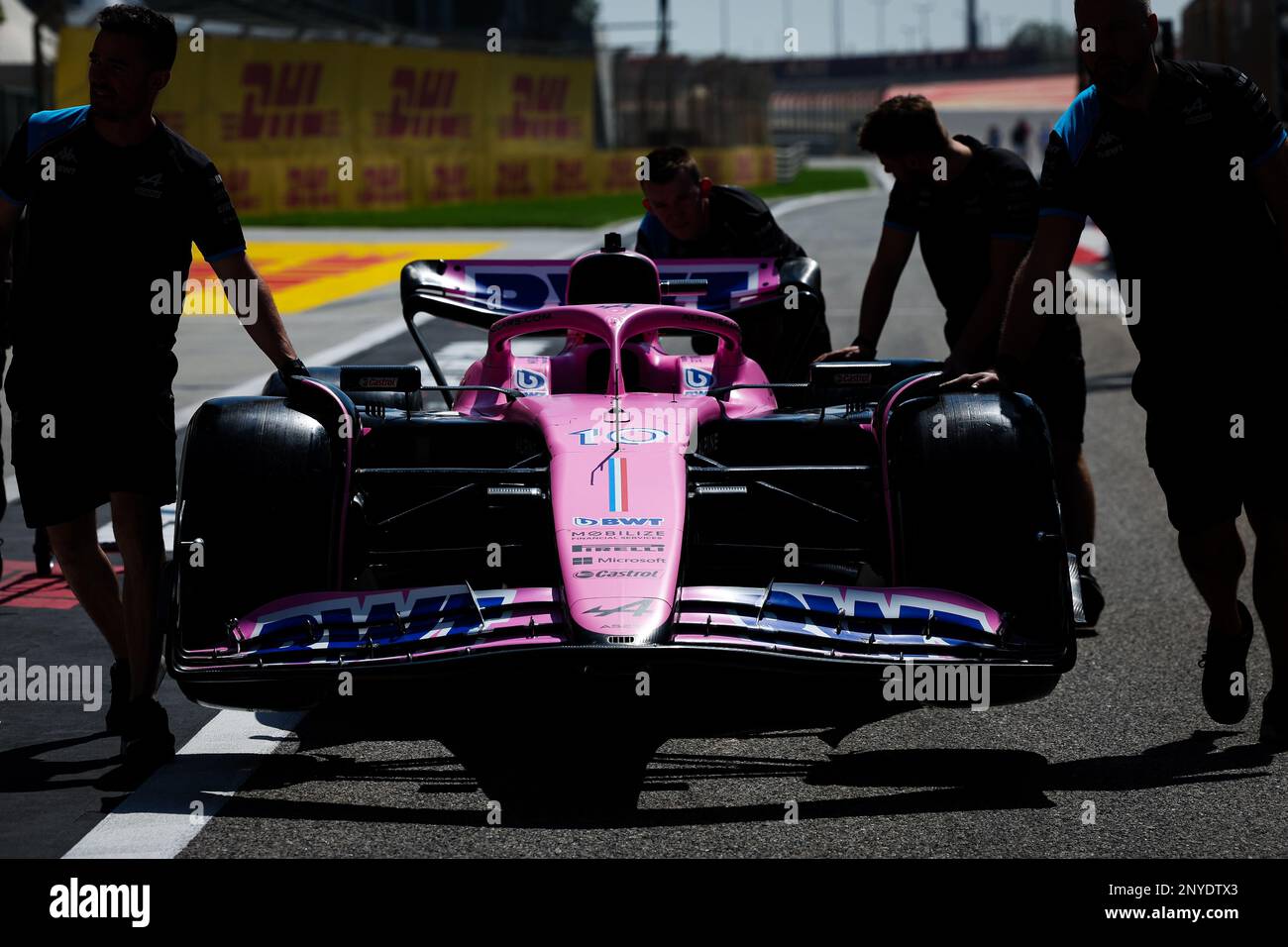 Alpine F1 Team A523, in the pitlane during the Formula 1 Gulf Air ...