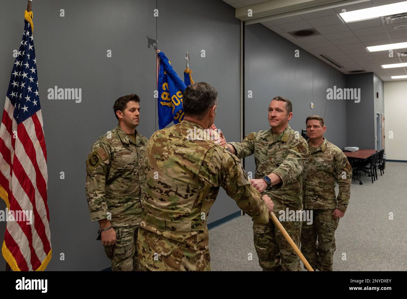 U.S. Air Force Maj. Christopher Schutte receives command of the 169th ...