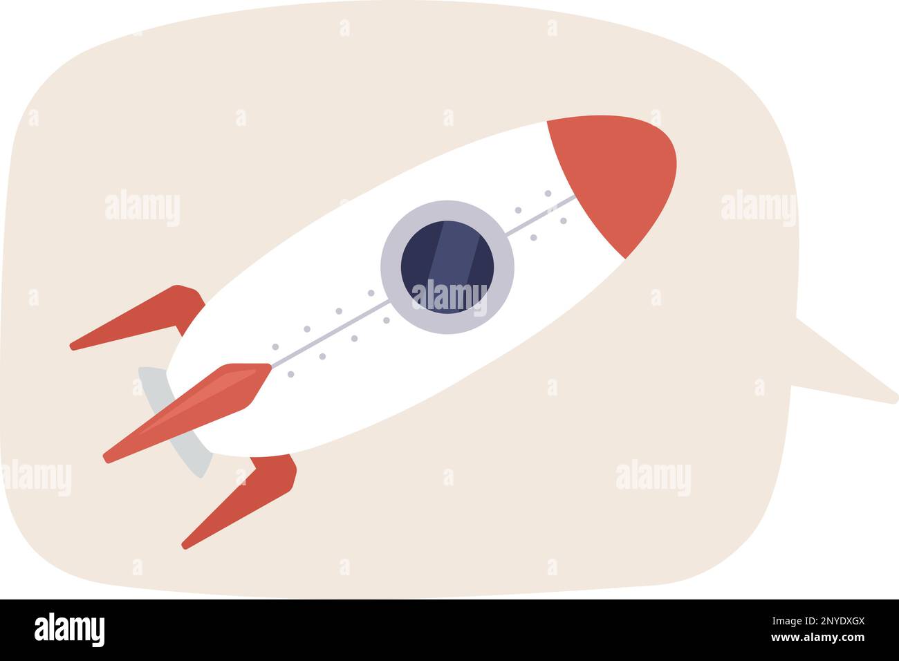 Cartoon space rocket bubble Stock Vector Images - Alamy