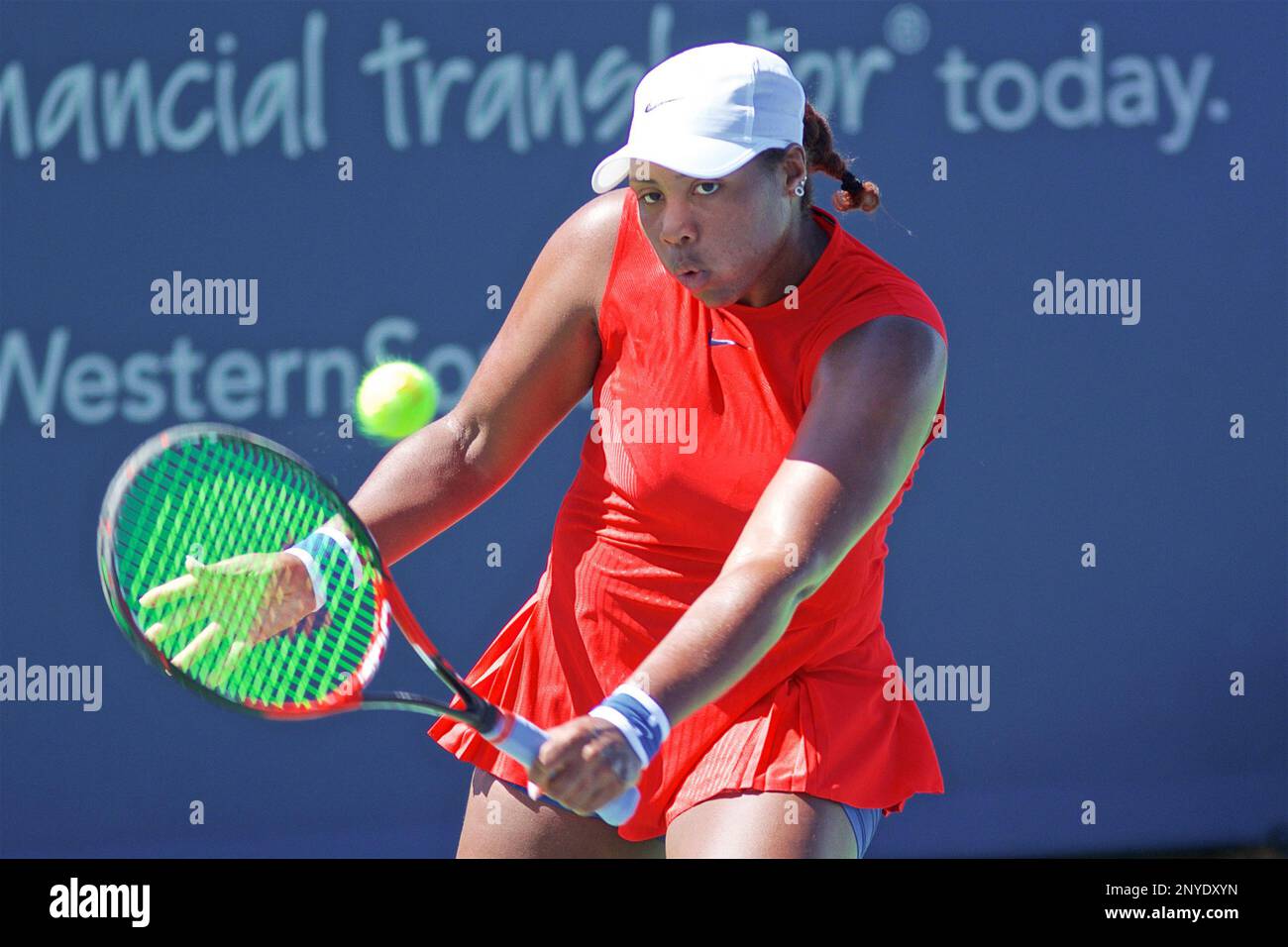 August 12, 2017 - Mason, Ohio, USA - Taylor Townsend (USA) eyes a ...