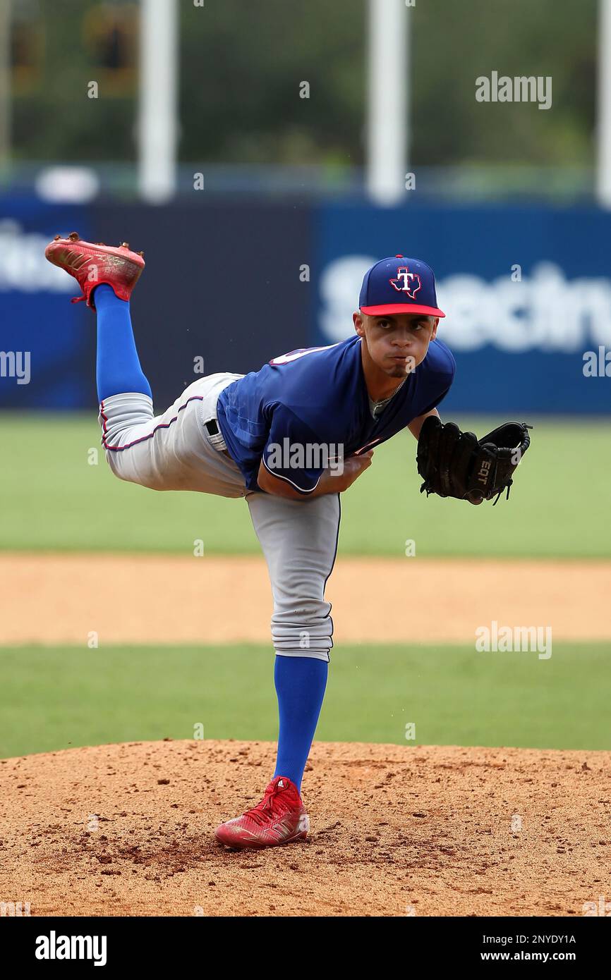 TAMPA, FL - AUGUST 03: Lenny Torres Jr. (10) of Beacon HS (NY) delivers ...