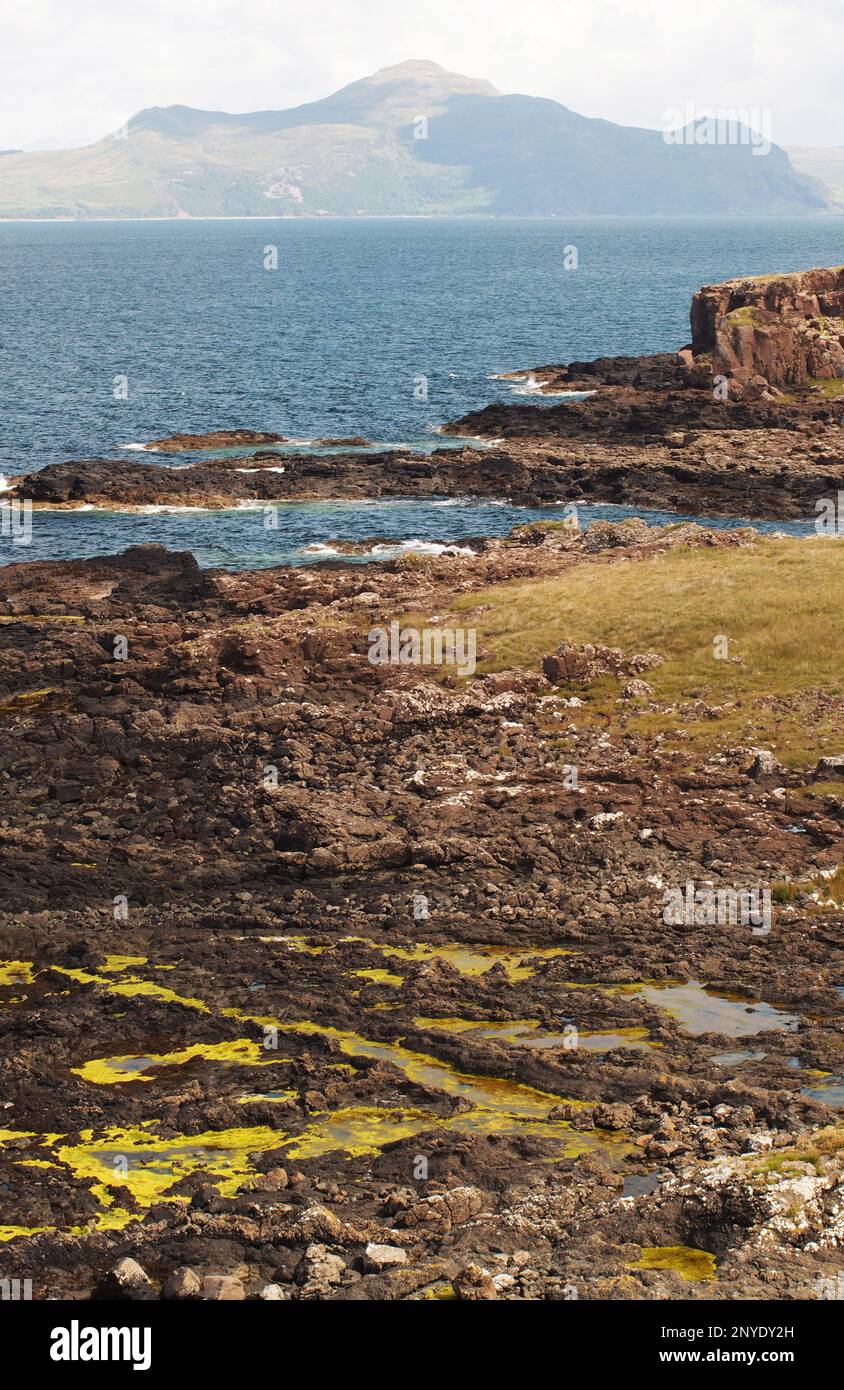 Looking over the Sound of Mull to the Arcnamurchan Peninsula from Dun ...