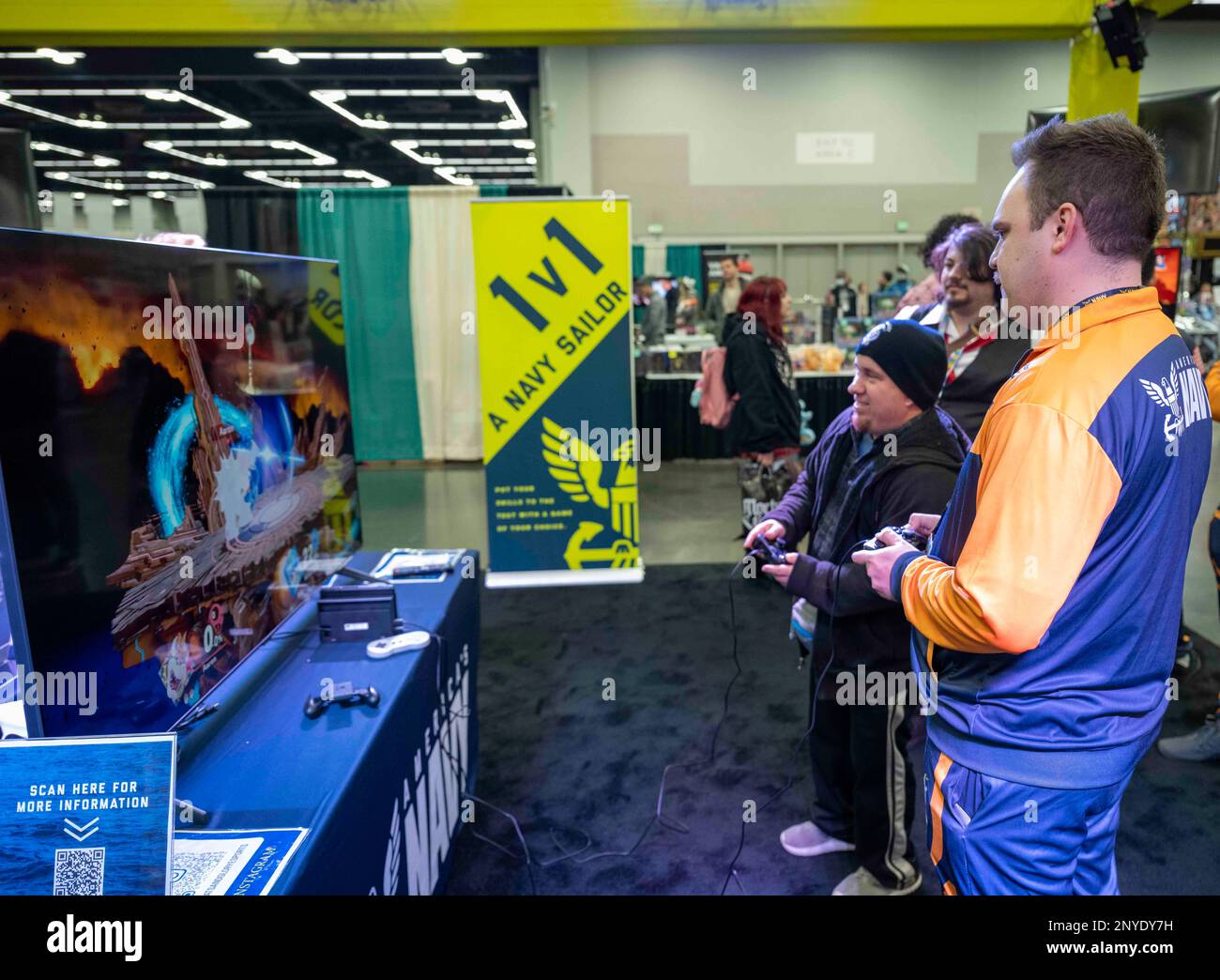 U.S. Navy Lt. Aaron Jones, assigned to the Navy’s esports team, Goats ...