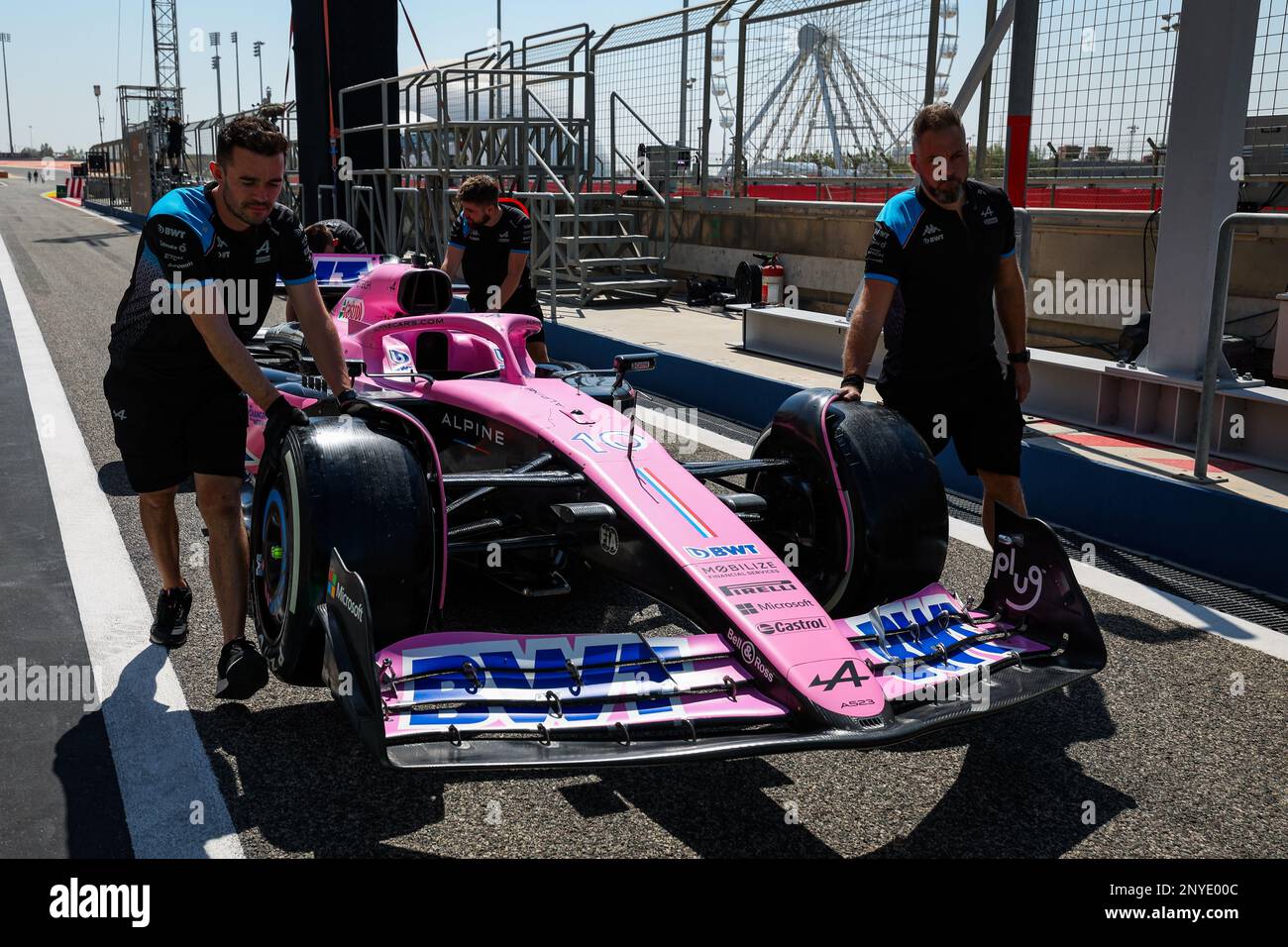 Alpine F1 Team A523, in the pitlane during the Formula 1 Gulf Air ...