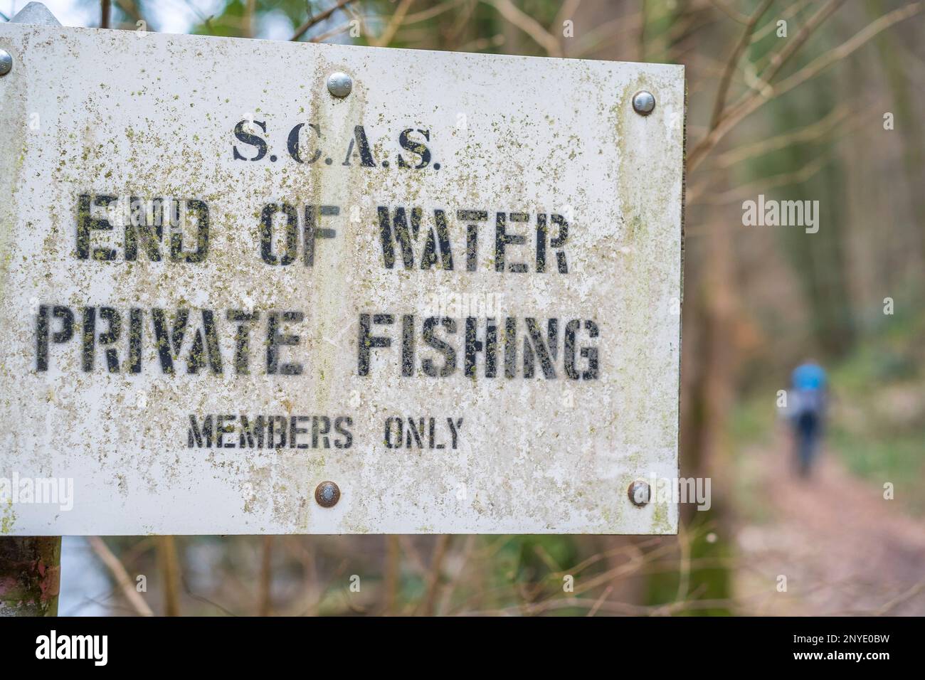 Private fishing sign hi-res stock photography and images - Alamy