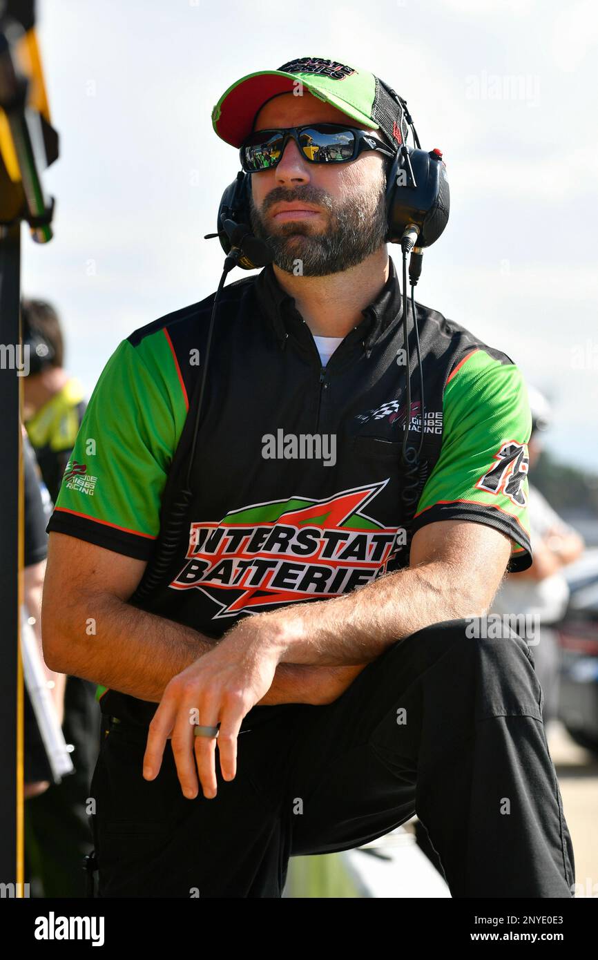 Crew chief Adam Stevens during qualifying for the Monster Energy NASCAR ...